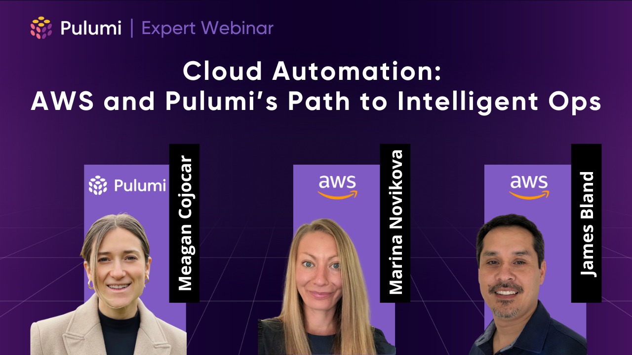 Cloud Automation: AWS and Pulumi’s Path to Intelligent Ops | Pulumi