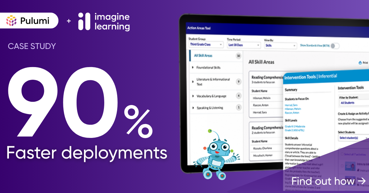 Imagine Learning | Case Studies | Pulumi