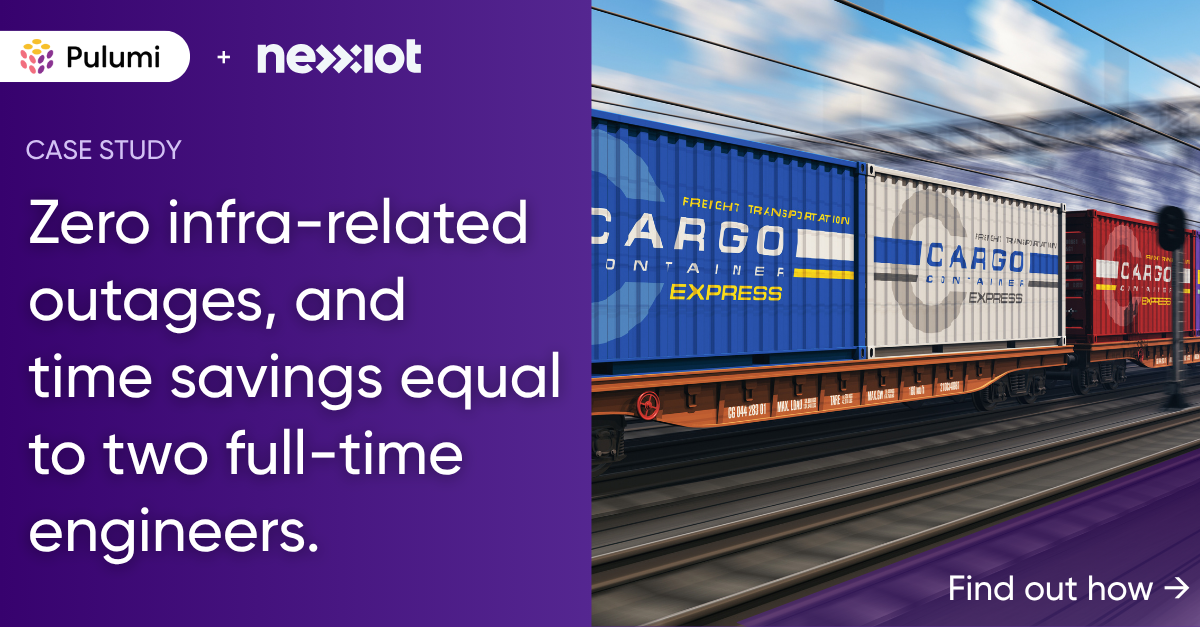 Nexxiot | Case Studies | Pulumi
