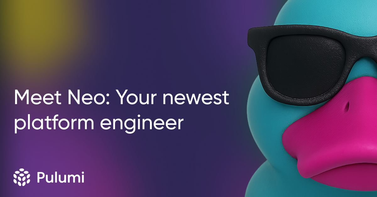 Pulumi Neo - Your AI Infrastructure Agent | Pulumi