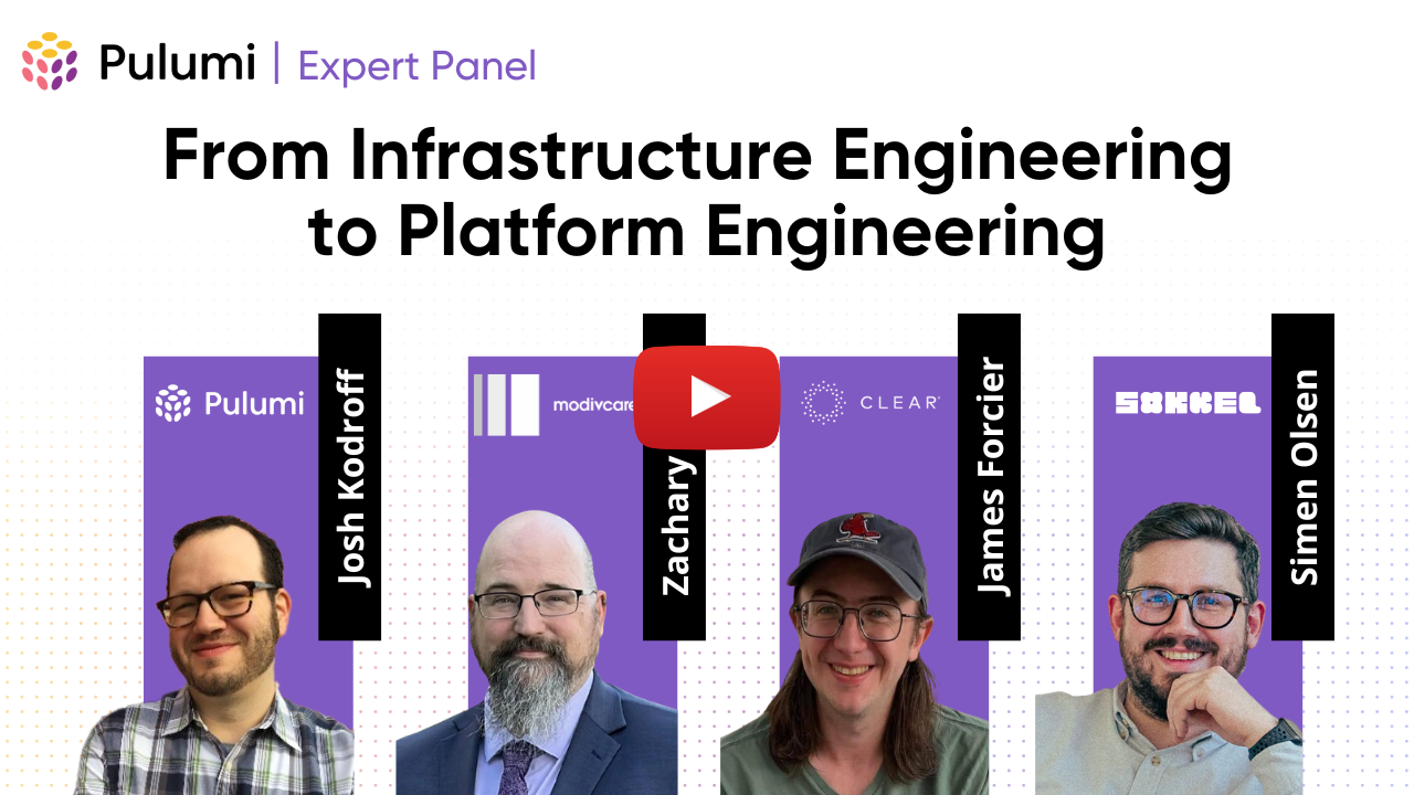 From Infrastructure Engineering to Platform Engineering | Pulumi