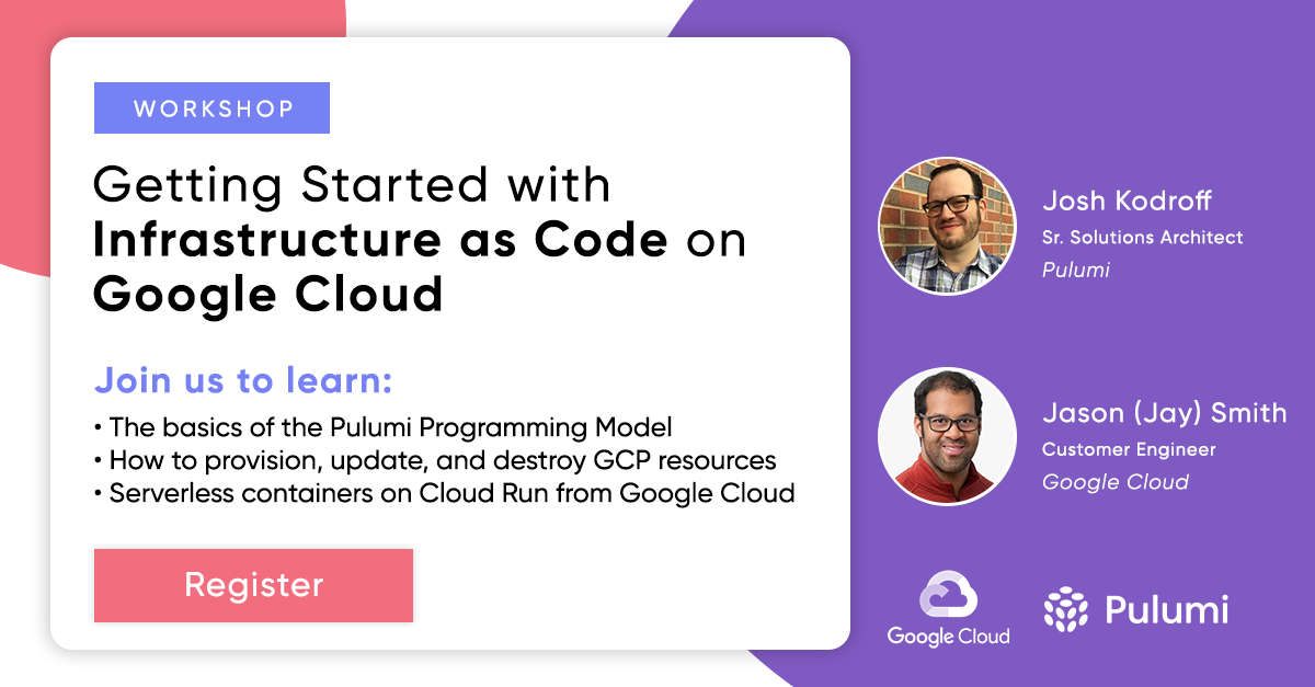 Getting Started with Infrastructure as Code on Google Cloud | Pulumi
