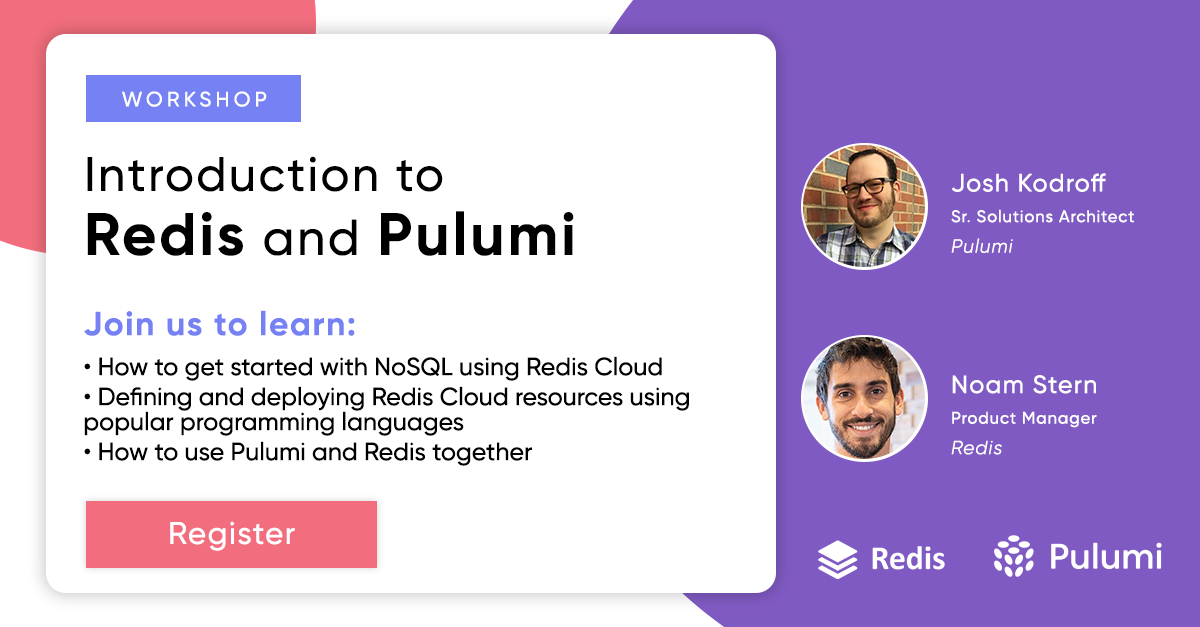 Introduction To Redis Cloud And Pulumi Pulumi